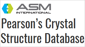 Pearson's Crystal Structure Database